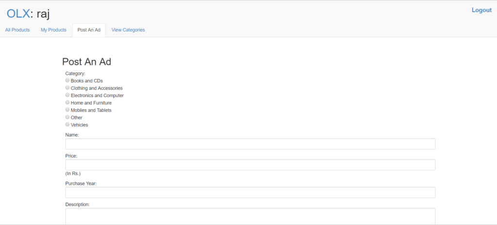 Classified Ads Olx Clone Project In Php Mysql Projectworlds Store