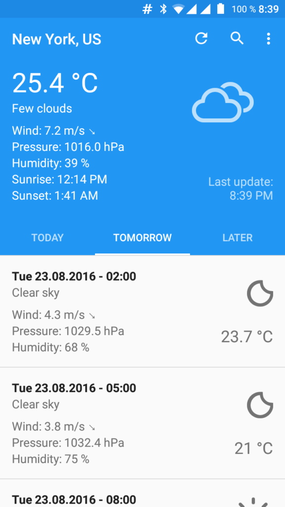 Android Weather App Source Code Projectworlds Store