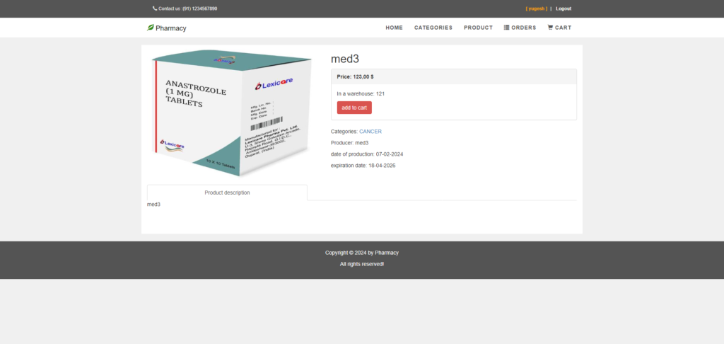Online Medical Shop Project In Spring Boot Jpa And Mysql Projectworlds Store